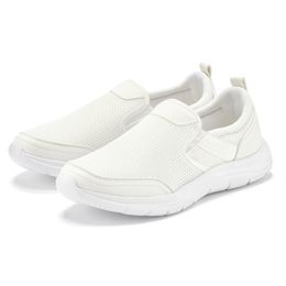 AUTHENTIC LE JOGGER Herren AUTHENTIC LE JOGGER Sneaker &raquo;Slipper, Halbschuhe, Freizeitschuhe, Turnschuh&laquo; zum Reinschl&uuml;pfen Unisex VEGAN wei&szlig; 46