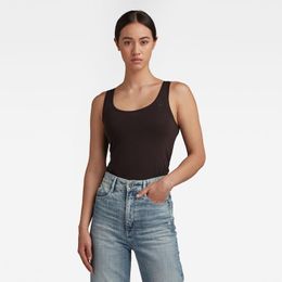G-Star Raw G-Star Damen G-STAR Tanktop mit dezenter Stickerei schwarz XL (42)