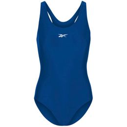 Reebok Damen Badeanzug &raquo;"Adelia"&laquo; Racer-Back Cut Out, sportlich, schlicht, bequem, Logo vorne blau L, N-Gr