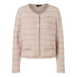 More & More More & More Cardigan in Camel/ Wei&szlig; - 71% | Gr&ouml;&szlig;e 44 | Damen-pullover-cardigans