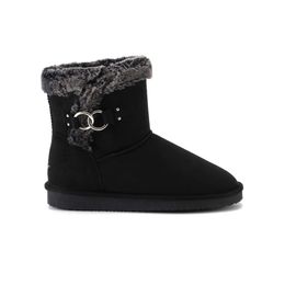 BLACKFIELD Winterboots "Reindeer" in Schwarz - 77% | Gr&ouml;&szlig;e 39 | Damen-stiefel