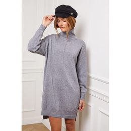 Jos&eacute;fine Strickkleid "Abufera" in Grau - 75% | Gr&ouml;&szlig;e XL | Damen-kleider