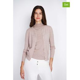 William de Faye Twinset in Sand - 78% | Gr&ouml;&szlig;e 36 | Damen-pullover-cardigans