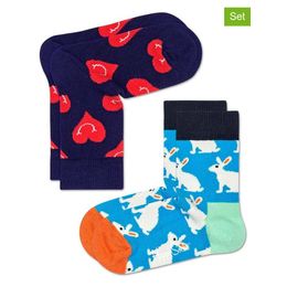 Happy Socks 2er-Set: Socken in Dunkelblau/ Hellblau - 65% | Gr&ouml;&szlig;e 13-21 | Babysocken-strumpfhosen