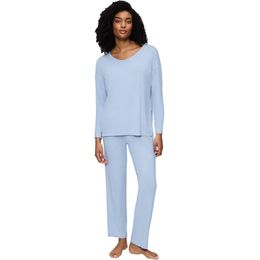 Triumph Pyjama in Hellblau - 56% | Gr&ouml;&szlig;e 42 | Damen-loungewear