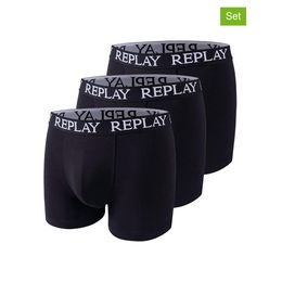 Anson Replay Underwear 3er-Set: Boxershorts in Schwarz - 36% | Gr&ouml;&szlig;e XL | Herren-waesche