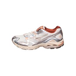 Mizuno Laufschuhe "Wave Rider" in Wei&szlig;/ Silber - 53% | Gr&ouml;&szlig;e 42 | Herrenschuhe-outdoorschuhe