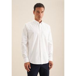 Seidensticker Herren Seidensticker Businesshemd Regular 1/1 Button-Down-Kragen Uni wei&szlig; XXL45, normale &Auml;rmell&auml;ngen