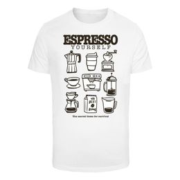 MisterTee Herren MisterTee T-Shirt &raquo;MisterTee Espresso Yourself Coffee Tee&laquo; 1 Stk. XL
