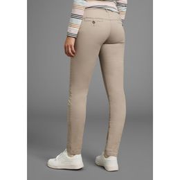 Kangaroos Damen Kangaroos Chinohose in schmaler Form, mit Kordel zu binden beige 44, N-Gr