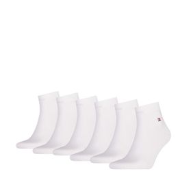 Tommy Hilfiger Herren Kurzsocken &raquo;TH MEN QUARTER 6P ECOM&laquo; 6 Paar, 6 Stk. tlg. mit Logostickerei wei&szlig; 39-42