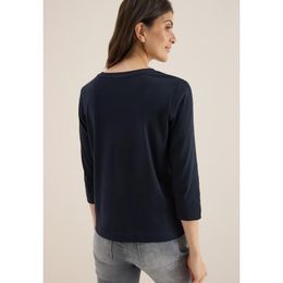 Cecil Damen 3/4-Arm-Shirt mit 3/4-&Auml;rmel blau S (38)
