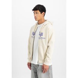 Alpha Industries Herren Hoodie &raquo;Basic Zip Hoodie BL&laquo; wei&szlig; XL