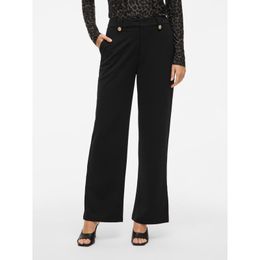 Vila Damen Anzughose &raquo;VICLUA HW WIDE BUTTON PANTS- NOOS&laquo; schwarz XXL (44), N-Gr