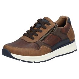 Rieker Herren Sneaker mit gepolstertem Schaftrand, Freizeitschuh, Halbschuh, Schn&uuml;rschuh braun 45