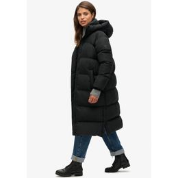 Superdry Damen Steppjacke &raquo;Longline Hooded Puffer Jacket&laquo; schwarz XL