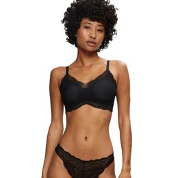 Triumph Damen B&uuml;gelloser BH &raquo;Lift Smart P EX&laquo; mit Stretch-Spitze und Push-Up-Effekt schwarz 4, N-Gr