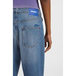 Hugo Blue Damen HUGO Blue 5-Pocket-Jeans &raquo;Leni&laquo; Loose Fit Baggy Jeans Wide Leg Low to Mid Waist 30, L&auml;nge 34