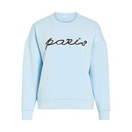 Vila Sweatshirt 'VISif' Damen Gr&ouml;&szlig;e XS pastellblau / dunkelbraun