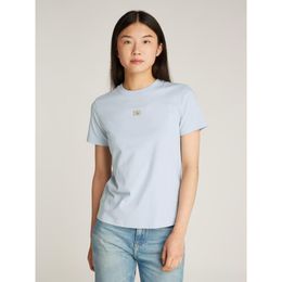 Calvin Klein Jeans Damen T-Shirt &raquo;WOVEN LABEL REGULAR TEE&laquo; mit Logo XXXL(46)