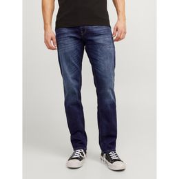 Jack & Jones Jack & Jones Herren Regular-fit-Jeans &raquo;JJICLARK mit Used-Look und Stretch f&uuml;r den Alltag&laquo; mit Abriebeffekten blau 34, L&auml;nge 36