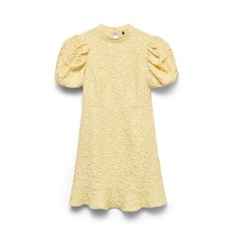 Vero Moda Kleid 'VMFiona' Damen Gr&ouml;&szlig;e 38 gelb / wei&szlig; Sommerkleid