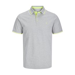Jack & Jones PlusSize Jack & Jones Plussize Herren Jack & Jones PlusSize Poloshirt &raquo;JJEPAULOS POLO SS NOOS PLS&laquo; Baumwolle, regular fit grau 6XL