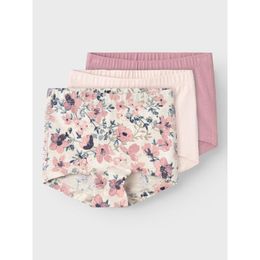 name it Herren Boxershorts &raquo;NMFTIGHTS 3P NOSTALGIA FLOWER NOOS&laquo; rosa 86