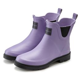 ELBSAND Damen Gummistiefelette &raquo;Boots, Gummistiefel, Schlupfstiefel&laquo; aus wasserdichtem Material lila 39