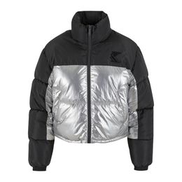 Karl Kani Damen Winterjacke &raquo; KK Og Metallic Block Crop Puffer Jacket metallic&laquo; 1 Stk. tlg. ohne Kapuze XXS