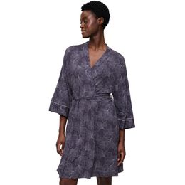 Triumph Damen Morgenmantel &raquo;Aura Spotlight Robe 01&laquo; weich, atmungsaktiv, knielang grau 48/50