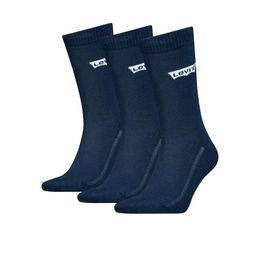 Levi's Levi's Herren Socken &raquo;LEVIS REGULAR CUT BW LOGO RECYCL CO&laquo; Packung, 3 Paar, 3 Paar tlg. mit breitem Logobund blau 43-46