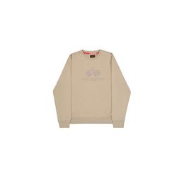 Alpha Industries Herren Sweater &raquo;Basic Sweatshirt Carbon&laquo; beige M