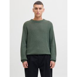 Jack & Jones Jack & Jones Herren Rundhalspullover &raquo;JJEDOVER KNIT CREW NECK SN&laquo; Baumwollmischung, regular fit gr&uuml;n S