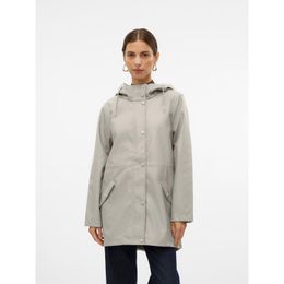 V&eacute;ro Moda Vero Moda Damen Regenjacke &raquo;VMMALOU COATED JACKET&laquo; mit Kapuze Lederimitat gelb M