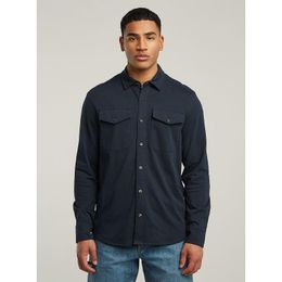 G-Star Raw G-Star Herren G-STAR Langarmshirt &raquo;Jersey Hemd Marine Pockets&laquo; L