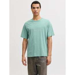 Jack & Jones Jack & Jones Herren Rundhalsshirt &raquo;JJESTAR mit Pigmentprint und Baumwollgef&uuml;hl&laquo; Baumwolle, relaxed fit XL