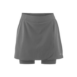 Gonso Damen Radhose &raquo;Adventure Skirt W&laquo; Damen Radrock mit Sitzpolster enganliegender Fahrradrock mit Innenhose schwarz 36, Normalgr&ouml;&szlig;en