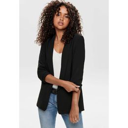 Only Damen Only Kurzblazer &raquo;ONLELLY 3/4 LIFE BLAZER TLR NOOS&laquo; Materialmix, regular fit schwarz 38M