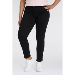 KjBRAND Damen KjBRAND 5-Pocket-Jeans &raquo;Hose Fanni Skinny&laquo;, ideal f&uuml;r schlanke Beine schwarz 52, N-Gr