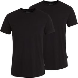 Jockey Herren T-Shirt &raquo;American T-Shirt&laquo; 2er Pack, Single-Jersey, Cotton, weich schwarz XL