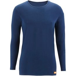 Bruno Banani Herren Unterhemd &raquo;Warm Up&laquo; mit kontrastfarbenen Markenlabel blau L, N-Gr