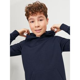 Jack & Jones Jack & Jones Junior Jungen Kapuzensweatshirt &raquo;JJEBRADLEY SWEAT HOOD NOOS JNR&laquo; blau 176