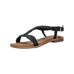 Lazamani Damen Riemchensandale &raquo; Sandalen Leder&laquo; schwarz 39
