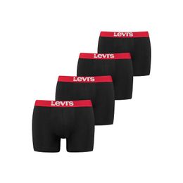 Levi's Levi's Herren Boxershorts Packung, 4er-Pack, mit breitem Logobund schwarz L