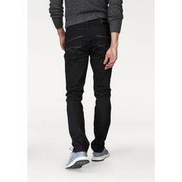 Bruno Banani Herren Straight-Jeans &raquo;Dylan&laquo; gerade Beinform, Used-Waschung, niedrige Leibh&ouml;he schwarz 29, L&auml;nge 32