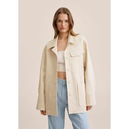 Mango &Uuml;bergangsjacke Damen Gr&ouml;&szlig;e XL hellbeige