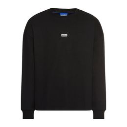 Hugo Blue Herren HUGO Blue Sweatshirt &raquo;Naviu&laquo;, mit R&uuml;ckendruck schwarz M