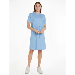Tommy Hilfiger Damen Shirtkleid &raquo;1985 REG MINI CORP TEE DRSS SS&laquo; mit Schriftzug blau M (38), N-Gr