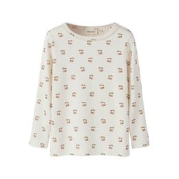 Lil'atelier Shirt M&auml;dchen Gr&ouml;&szlig;e 92 braun / wei&szlig;